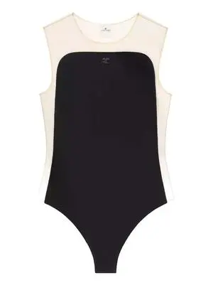 COURREGES Illusion Sunshield Bodysuit - Black