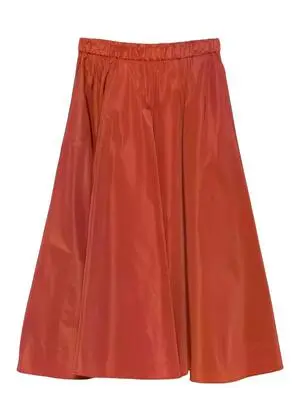 Aspesi Elasticated A-line Skirt - Red