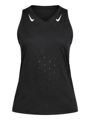 Nike Perforated Logo V-neck Tank Top - Black