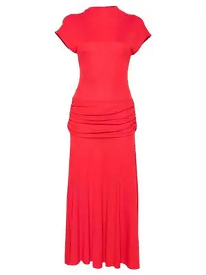 SEMICOUTURE Draped-details Dress - Red
