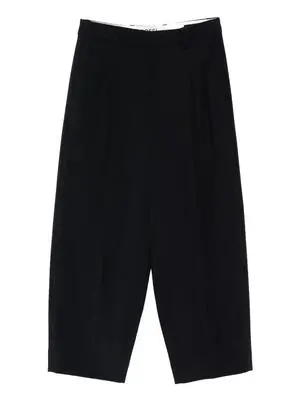 ROSSI Pleated-design Trousers - Blue
