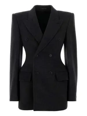 Balenciaga Double-breasted Blazer - Grey