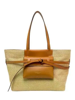 GIANNI CHIARINI Belty Woven Tote Bag - Neutrals