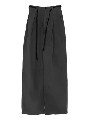 Barena Venezia Pleated Rope-belt Trousers - Grey