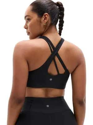 Athleta Circuit Train Sports Bra A-C Black