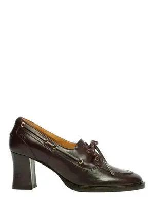 Bally Saule Lace-up Heeled Pumps - Brown