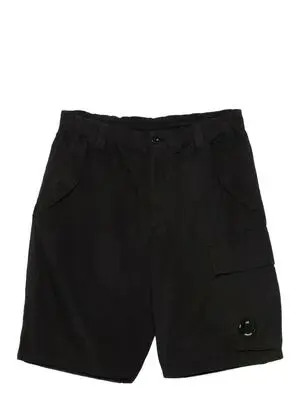 C.P. COMPANY Cotton Rip-stop Lens Cargo Shorts - Black