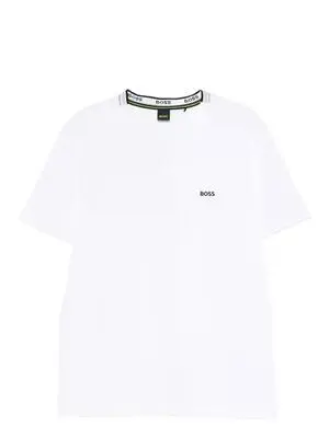 BOSS Logo-embroidered T-shirt - White