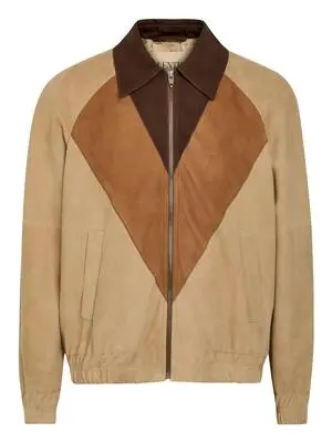 Valentino Garavani Panelled Suede Jacket - Multicoloured 1