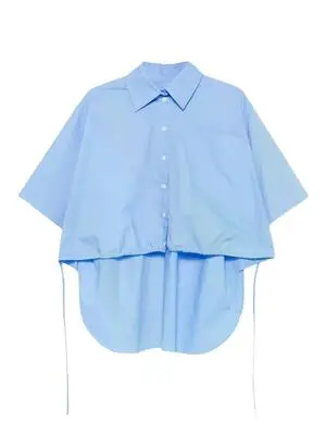 LITKOVSKA Drawstring Hem Shirt - Blue