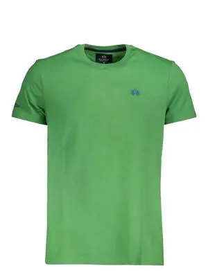 LA MARTINA Logo-embroidered Cotton T-shirt - Green