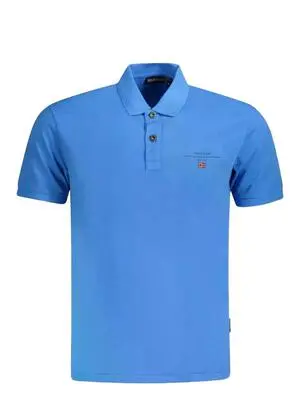 NAPAPIJRI Logo-print Short-sleeve Polo Shirt - Blue