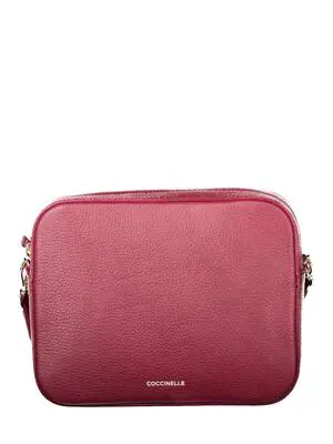COCCINELLE Grained Leather Crossbody Bag