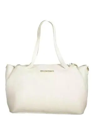 MARIO VALENTINO Pebbled-leather Tote Bag - Neutrals