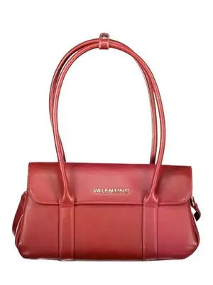 MARIO VALENTINO Logo-lettering Foldover Tote - Red