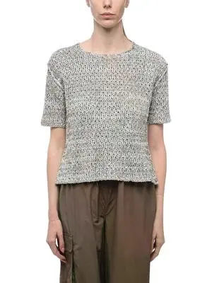 JIL SANDER Knitted Short-sleeve T-shirt - Grey