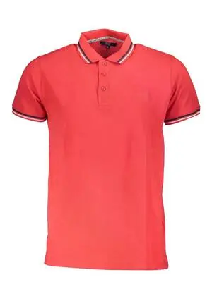 Roberto Cavalli Contrast-trim Cotton Polo Shirt - Red