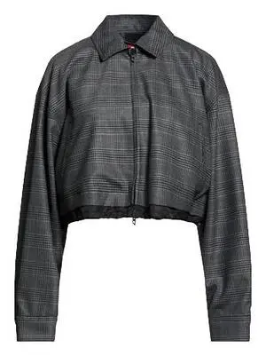 DIESEL® Tweed Glen Plaid Jacket - Grey