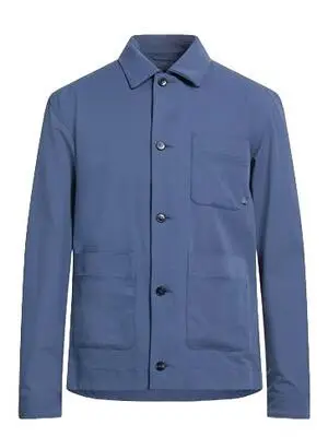 Paul & Shark Slate Nylon And Elastane Overshirt - Blue