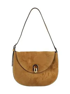 Savette Suede Saddle Shoulder Bag - Yellow