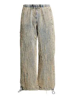 DIESEL® Tapered Leg Relaxed Fit Pants - Blue