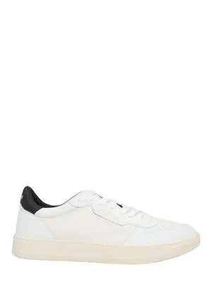 REPLAY Pebbled-leather Low-top Sneakers - Ivory