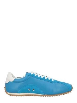 Sandro Leather And Suede Low-top Sneakers - Azure