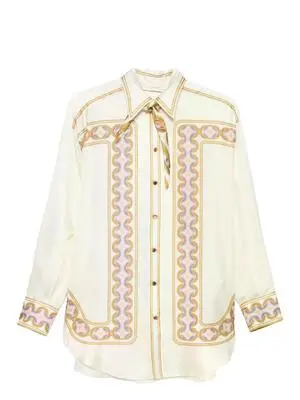 Zimmermann Luna Retro Shirt - Neutrals
