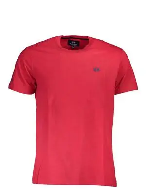 LA MARTINA Logo-embroidered Cotton T-shirt - Red