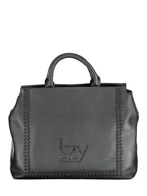 Byblos Stud-embellished Tote Bag With Logo Detail - Black