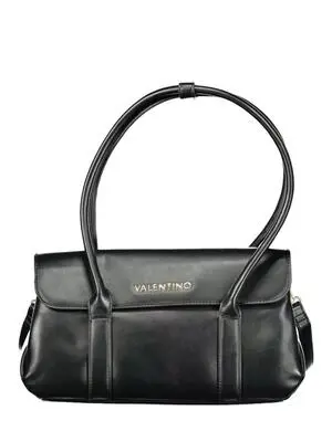MARIO VALENTINO Logo-lettering Shoulder Bag - Black