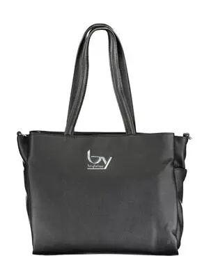 Byblos Chain-strap Tote Bag With Logo Plaque - Black