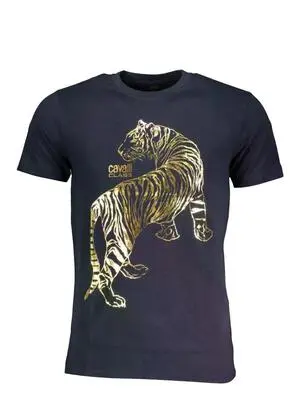 Roberto Cavalli Tiger-print T-shirt - Blue