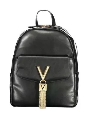 MARIO VALENTINO Logo Tassel-detail Backpack - Black