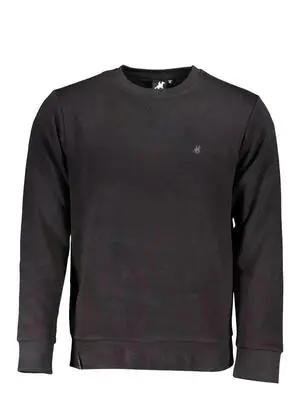 U.S. Grand Embroidered Logo Crew-neck Sweater - Grey