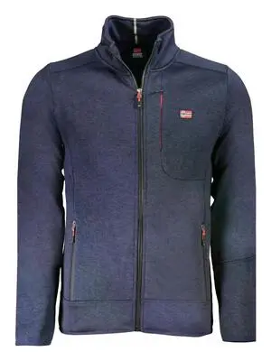 NORWAY 1963 Zip-up Marl Sweater - Blue
