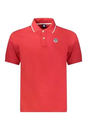 NORTH SAILS Logo-patch Tipped Polo Shirt - Red