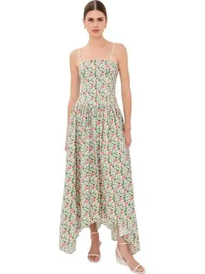 Azeeza Nayara Poplin Midi Dress - Florette