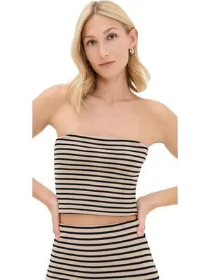 Z Supply Z Supply Caffari Striped Knit Tube Top Putty