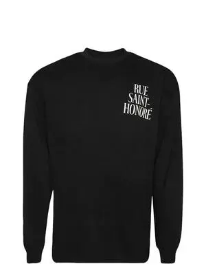 1989 STUDIO Rue Saint-honoré Long-sleeve Sweatshirt - Black