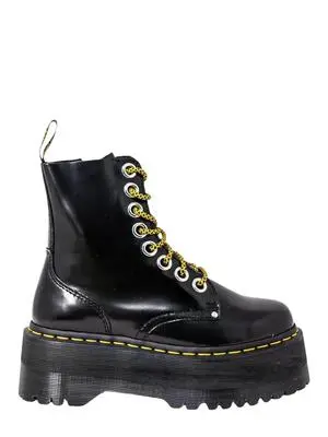 Dr. Martens Max Buttero Platform Combat Boots - Black
