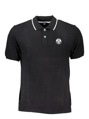 NORTH SAILS Cotton Polo Shirt - Black