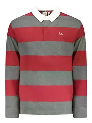 Pepe Jeans Striped Long-sleeve Polo Shirt - Red