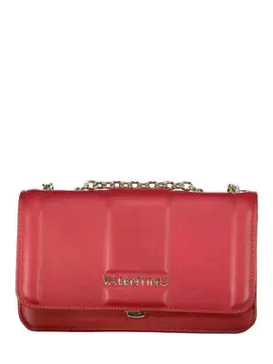 MARIO VALENTINO Logo Appliqué Shoulder Bag - Red