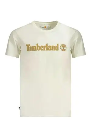 Timberland Logo-print Cotton T-shirt Neutrals