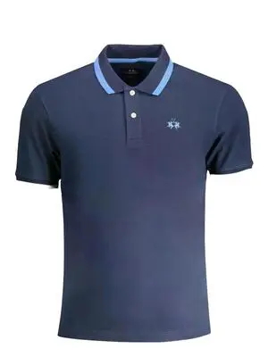 LA MARTINA Logo Polo Shirt - Blue