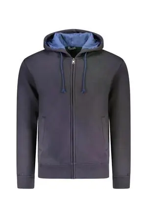 COVERI MOVING Zip-up Drawstring Hoodie - Blue