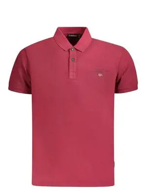 NAPAPIJRI Short-sleeve Cotton Polo Shirt - Red