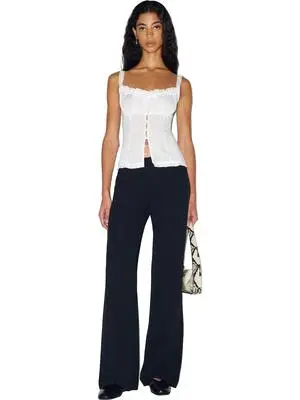 REFORMATION Vida Low Rise Long Pant - Black