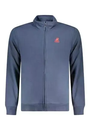 U.S. Grand Zip-up High-neck Sweater - Blue